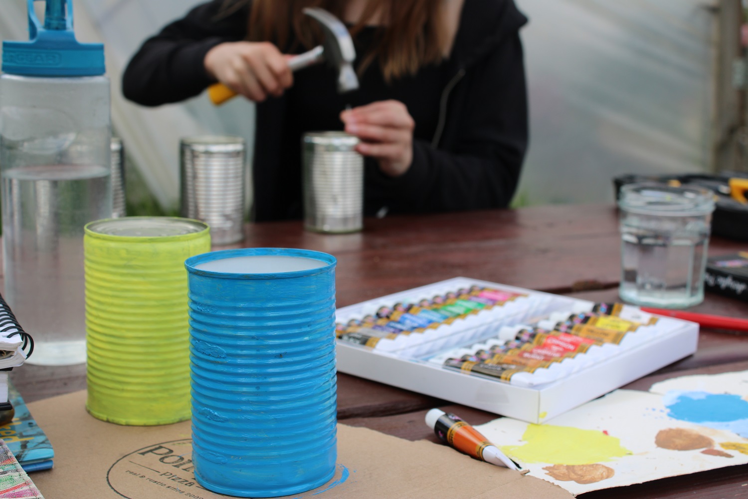 How to Make Colourful Flower Pots from Recycled Tin Cans - The Wild ...
