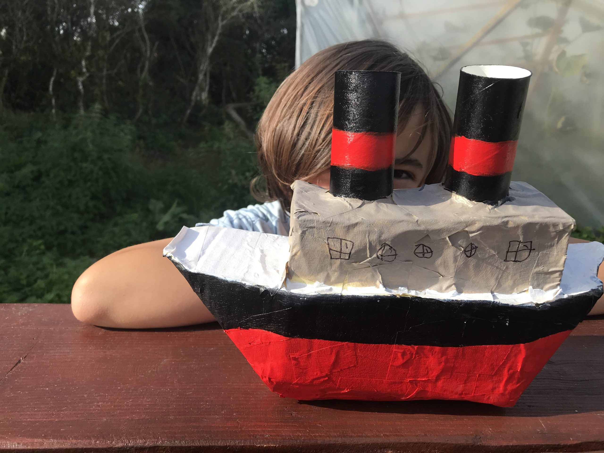 Making a Cardboard Boat from Recycling - The Wild Cherry Farm